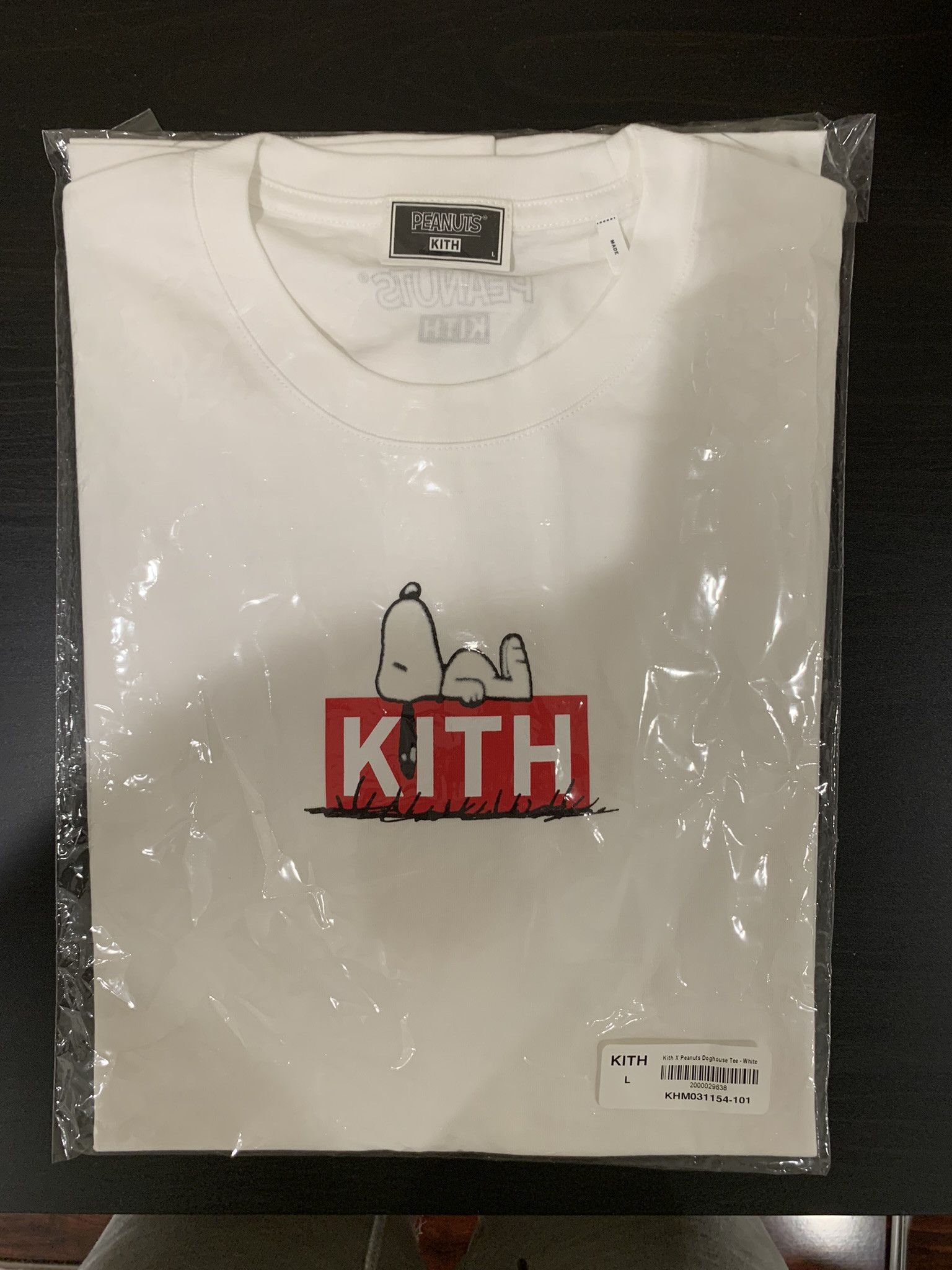 Kith Kith for Peanuts Doghouse Tee Shirt Snoopy Box Logo Kithmas | Grailed