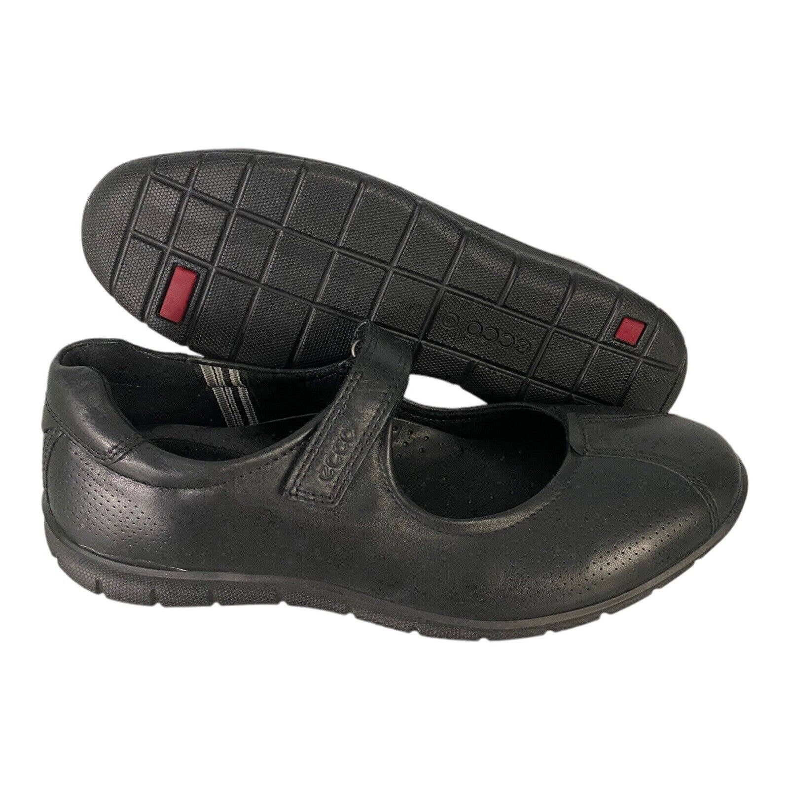 Ecco Ecco Black Leather Slip On Mary Jane Babett EU 40/ 9 - 9.5 | Grailed