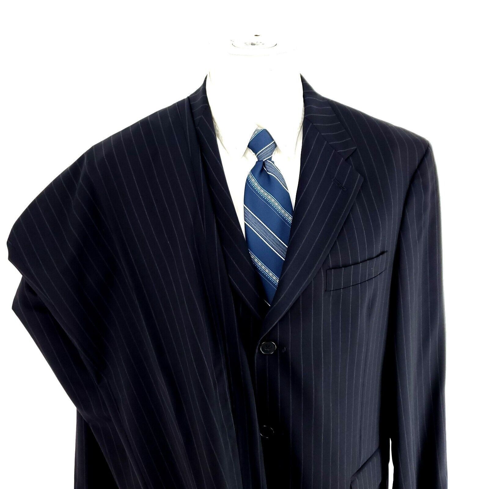 Tommy Hilfiger Tommy Hilfiger Wool 3 Button 2 Piece Suit 40R Blue ...