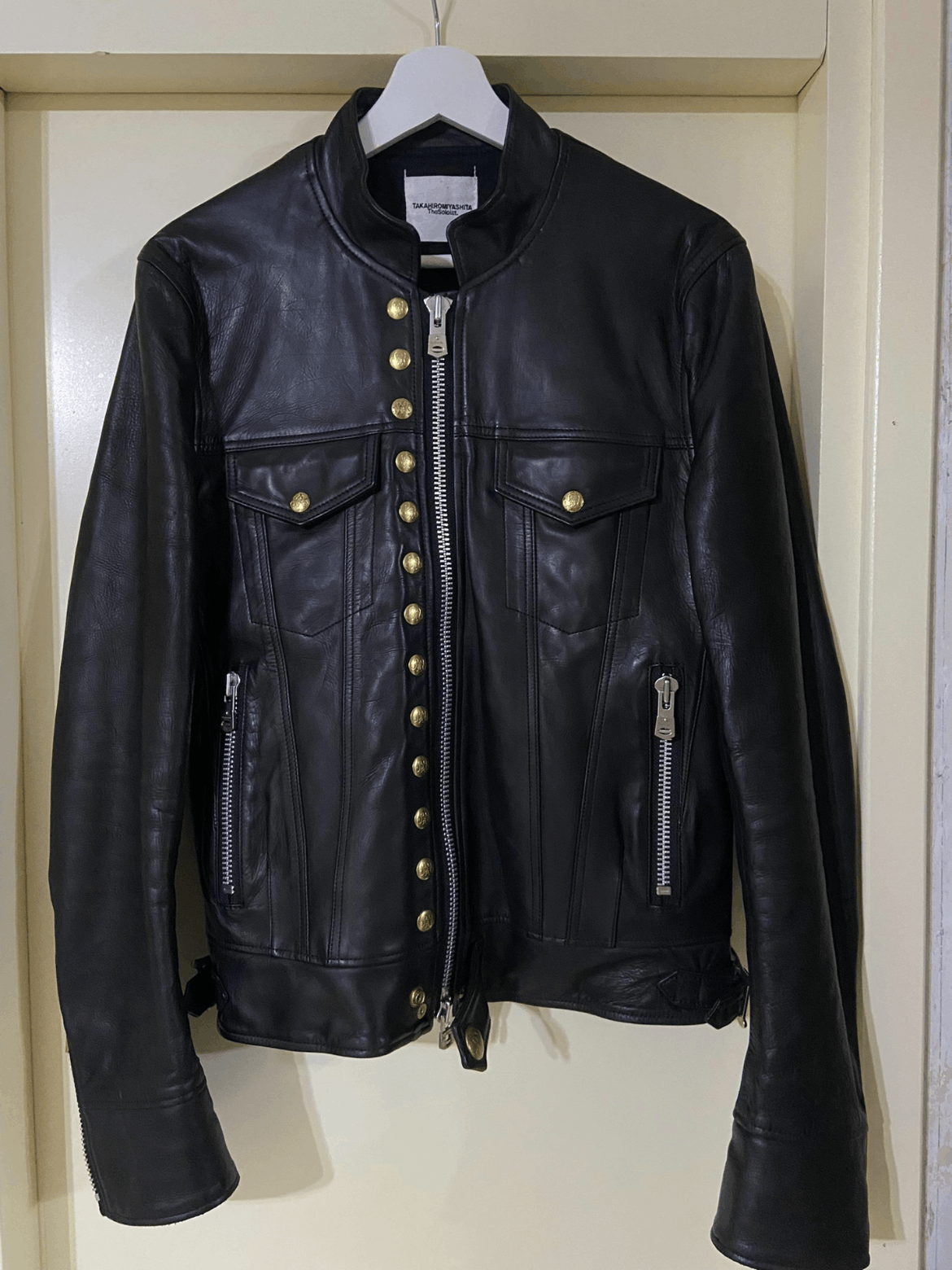 Takahiromiyashita The Soloist. Sz 48 Takahiromiyashita the Soloist 16AW Leather Jacket | Grailed