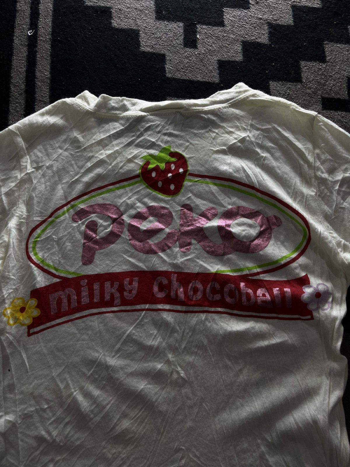 Hysteric Glamour 2000s junk food milky choco ball distressed glitter ...