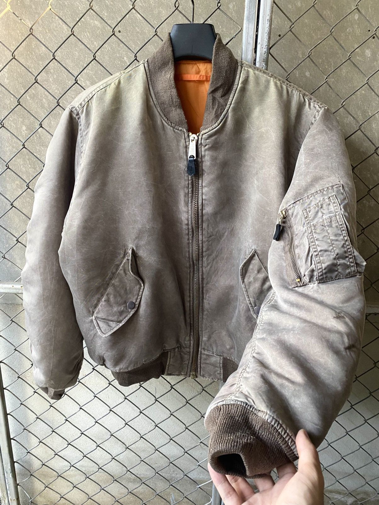 Alpha Industries × Bomber Jacket × Military Reversible Fade MA-1 Bomber ...