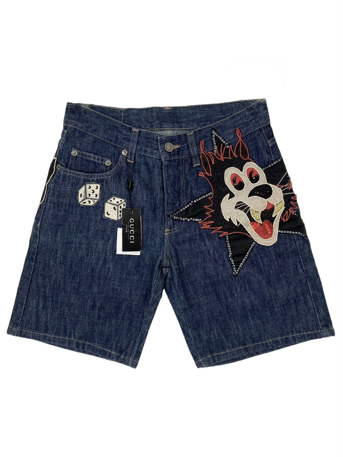 Gucci S/S 2002 Runway Denim Shorts, new with tag (SS01, Jeans) | Grailed