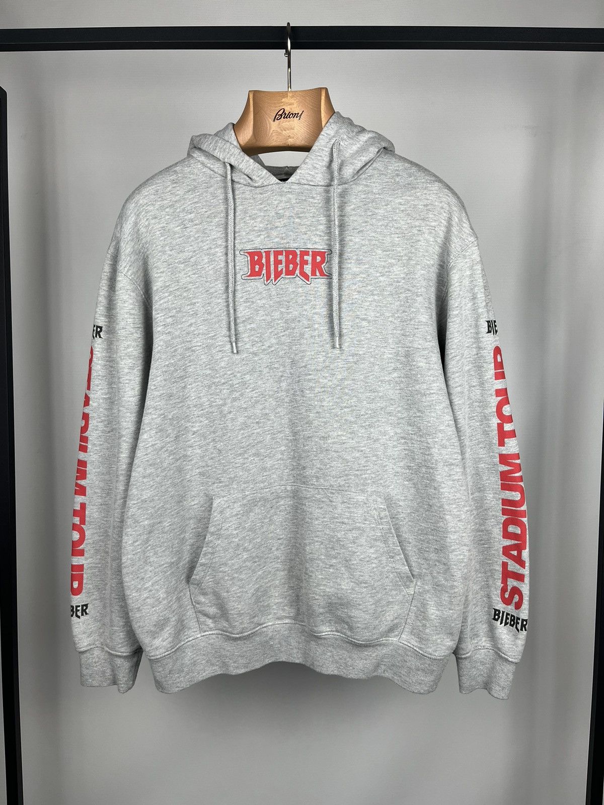 Tour Tee Justin Bieber Stadium Tour Merchandise Cotton Hoodie Gray ...