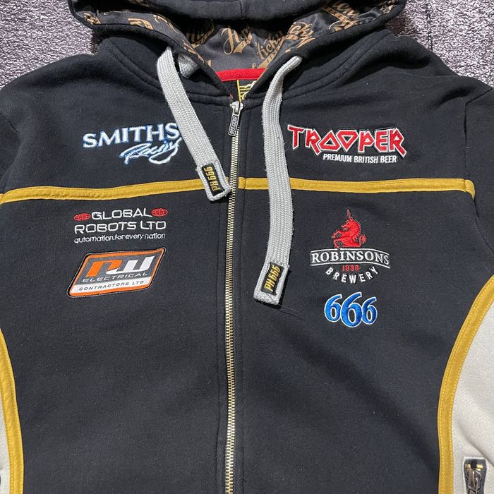 Harley Davidson Vintage Y2K Iron Maiden Trooper Beer 666 Rock Racing ...