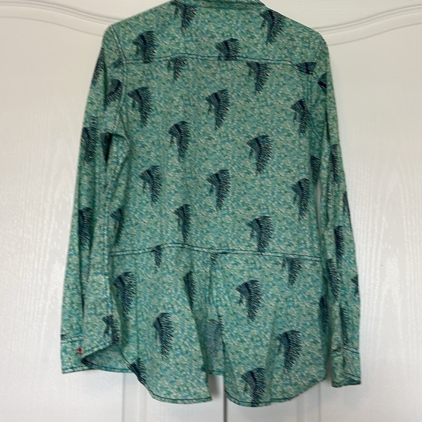 Other Barn Fly Floral Indian Headdress Western Blouse Sz L | Grailed