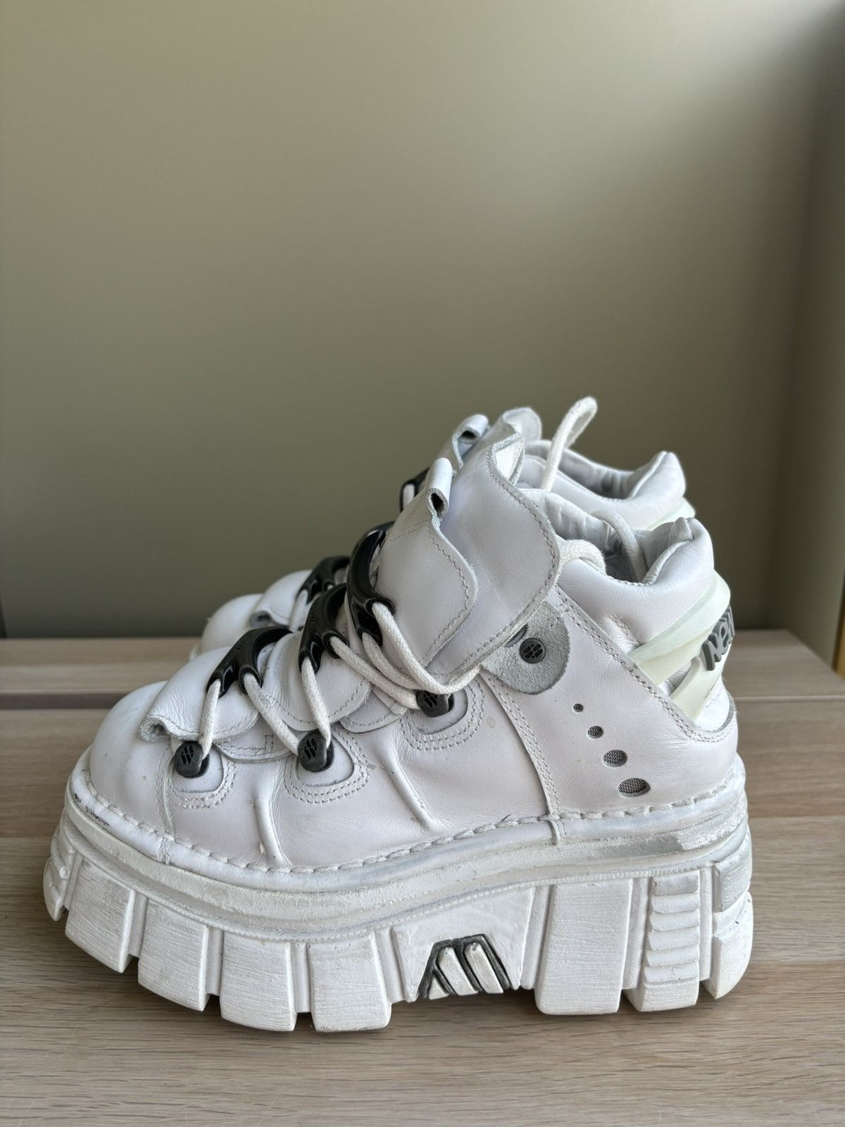 New Rock New Rock White Shoes | Grailed