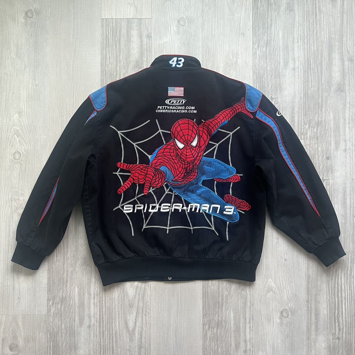 Vintage Spider-Man 3🕸️ NASCAR JH Design Racing Jacket | Grailed