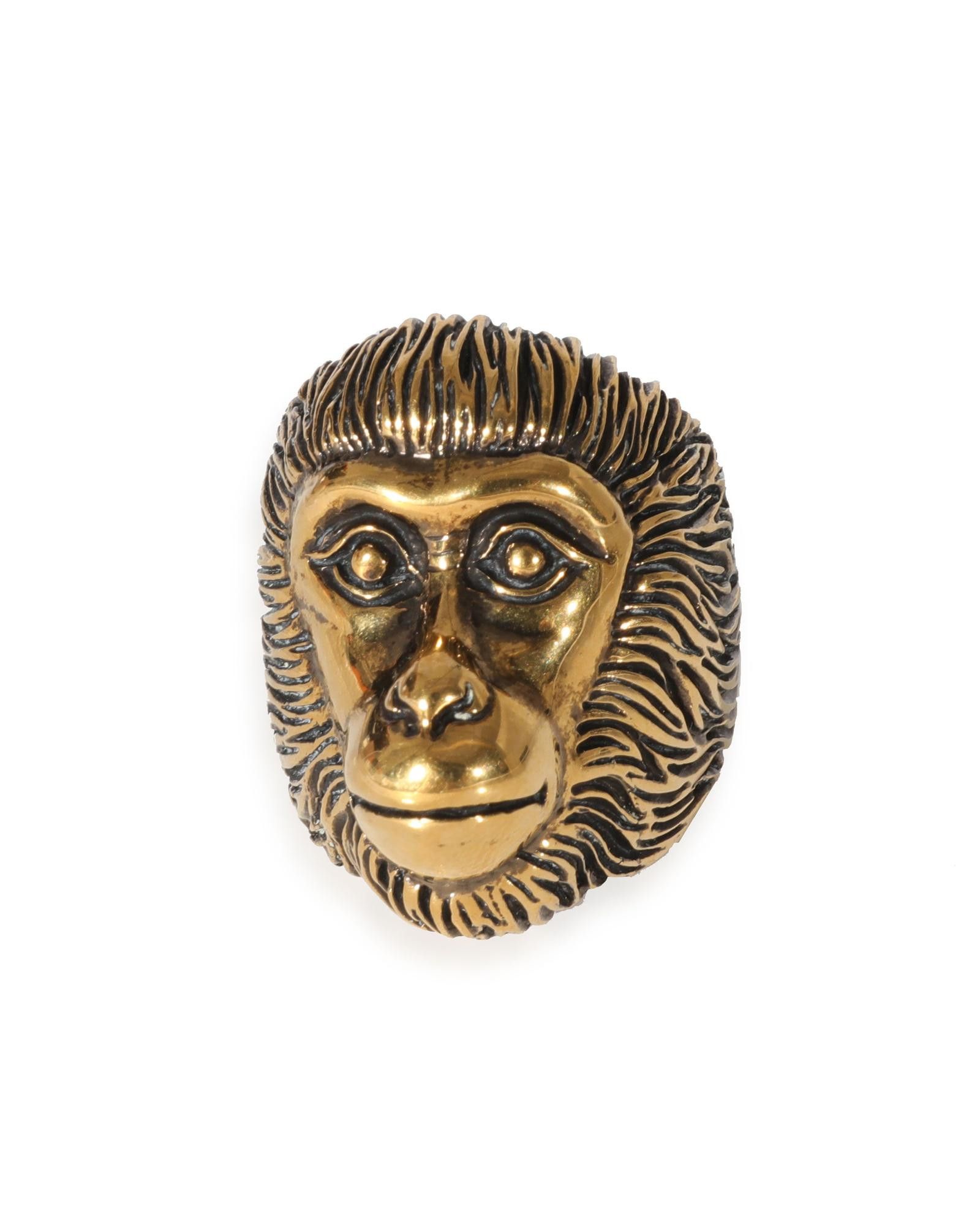 Gucci Gucci Brass Tone Monkey Head Ring | Grailed