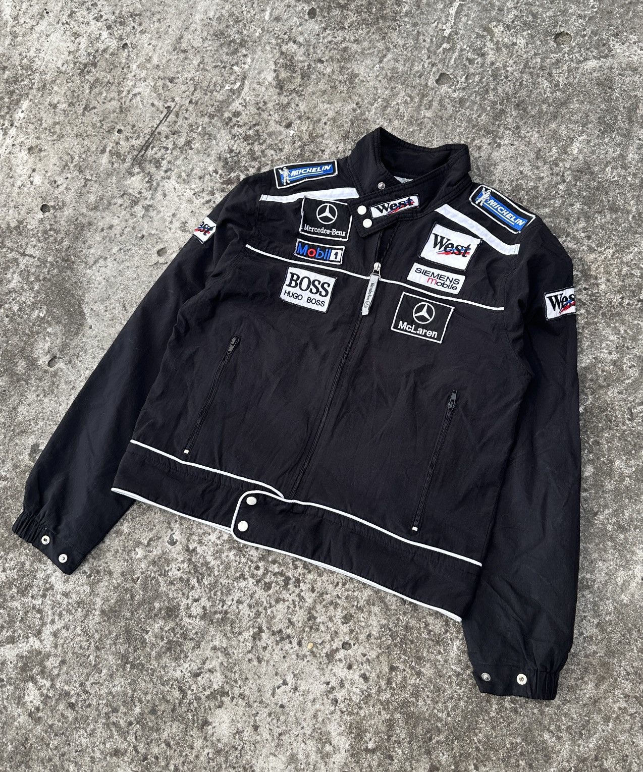 Formula 1 × Mercedes Benz × Racing Vintage Racing Jacket Mercedes Benz ...