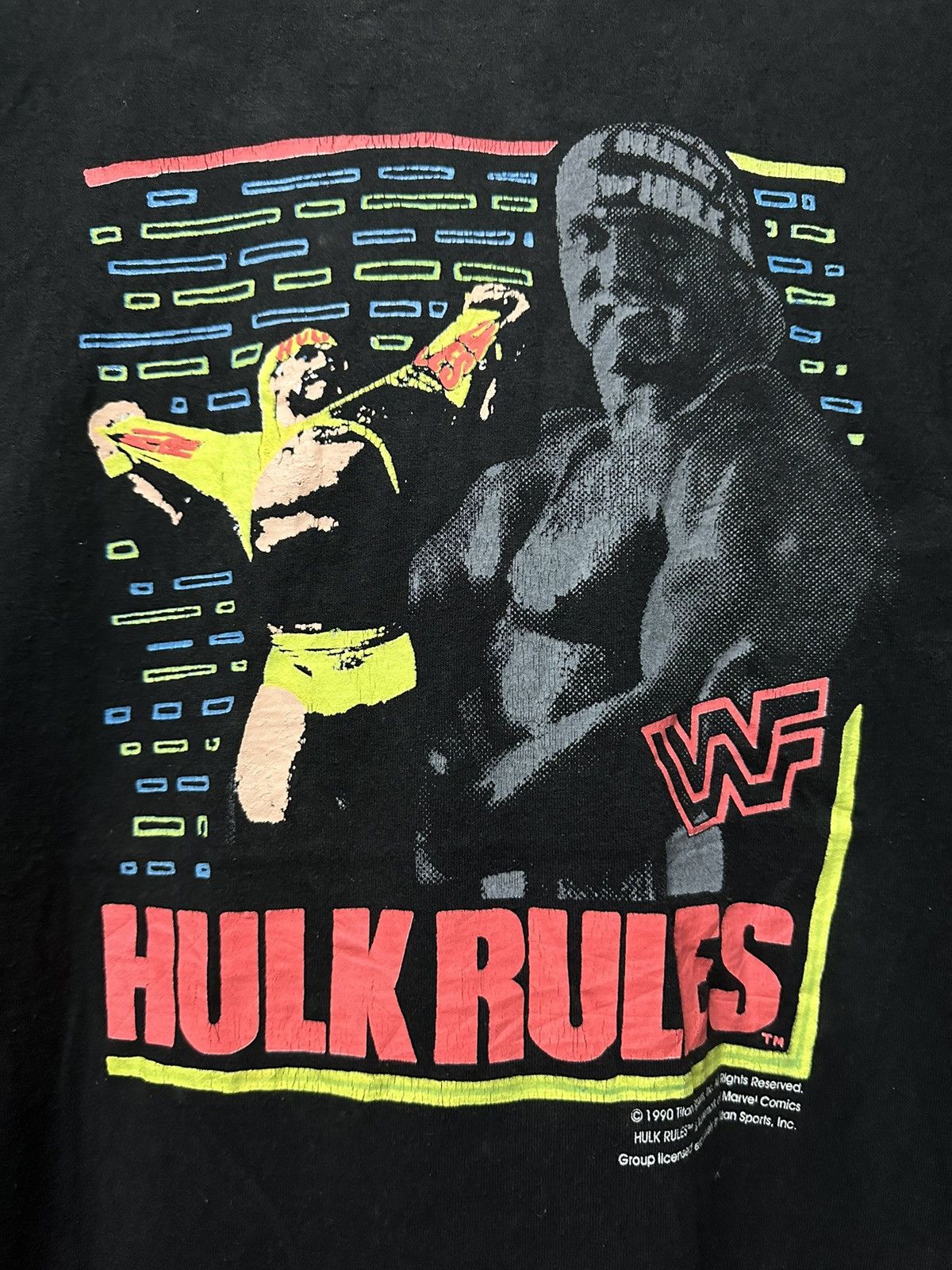 Vintage Vintage 90s Hulk Hogan Comics Titan Sports Faded Tee | Grailed
