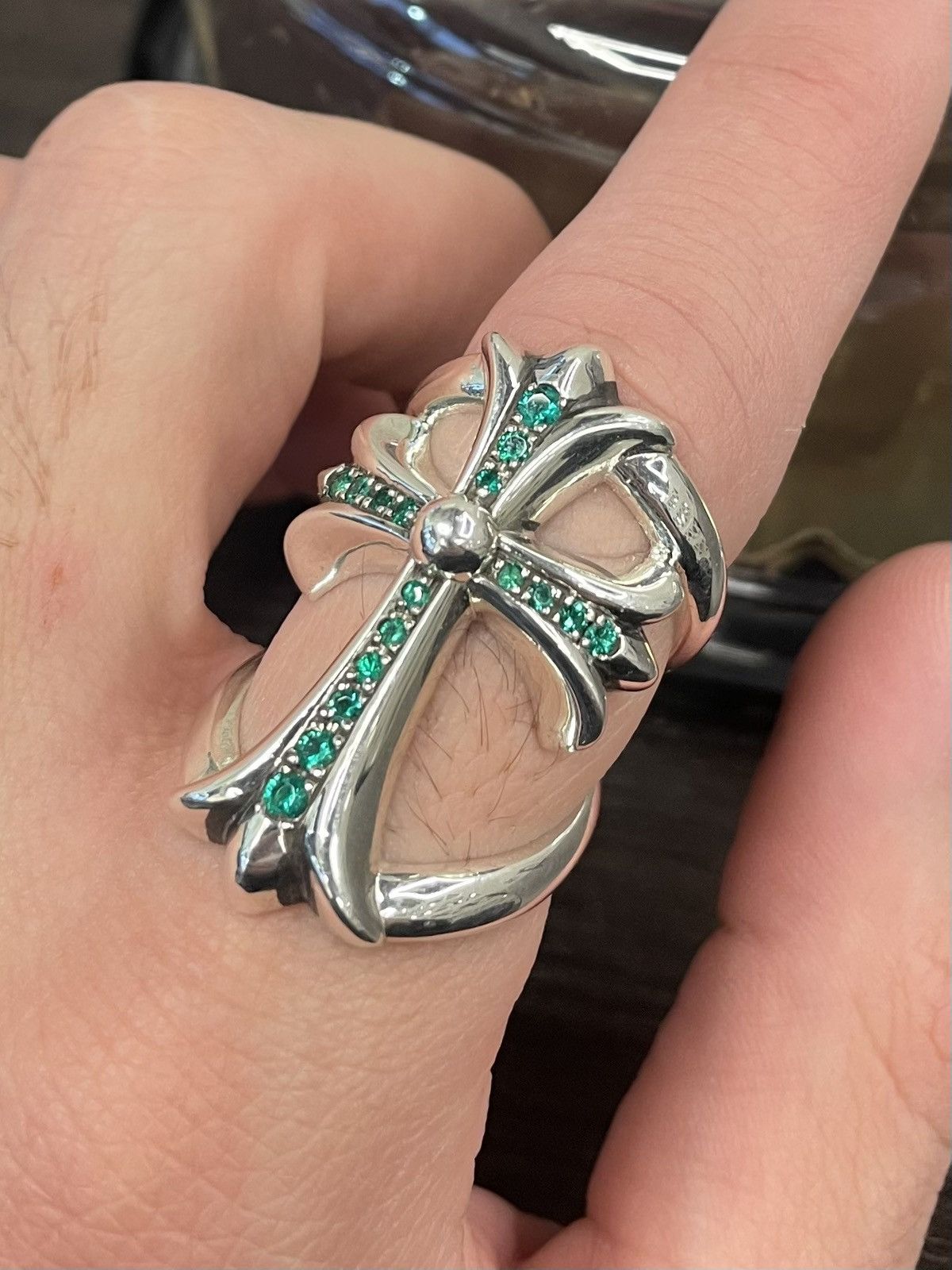 Chrome Hearts Chrome Hearts Emerald Infinity Ring | Grailed