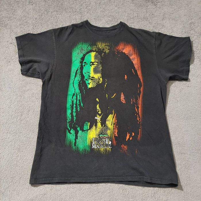 Zion Rootswear Bob Marley Shirt Mens Large Portrait Reggae Jamaica ...