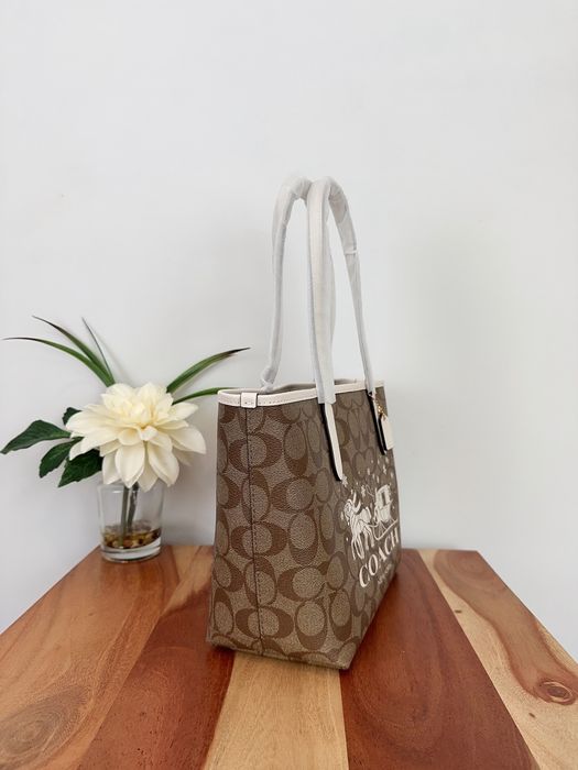 Coach Coach Mini City Tote In Signature Canvas W Horse And Sleigh | Grailed