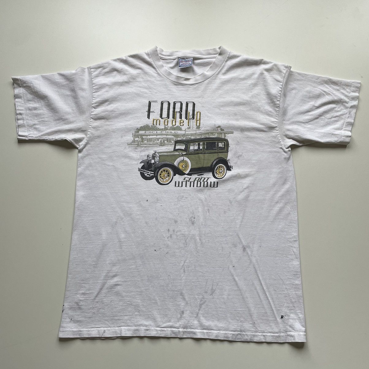 Ford × Made In Usa × Vintage Vintage 90s Ford Model A Car Graphic T ...