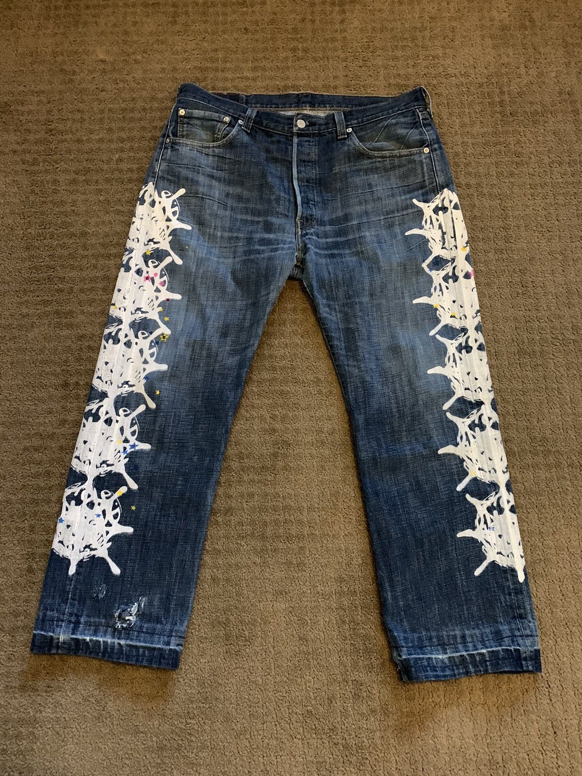 Sp5der Sp5der vintage blue jeans | Grailed
