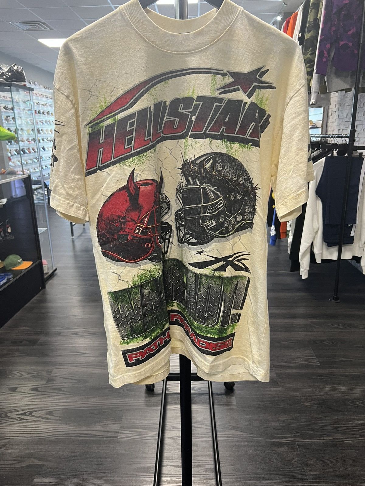 HELLSTAR Hellstar War Ready! White T-Shirt | Grailed