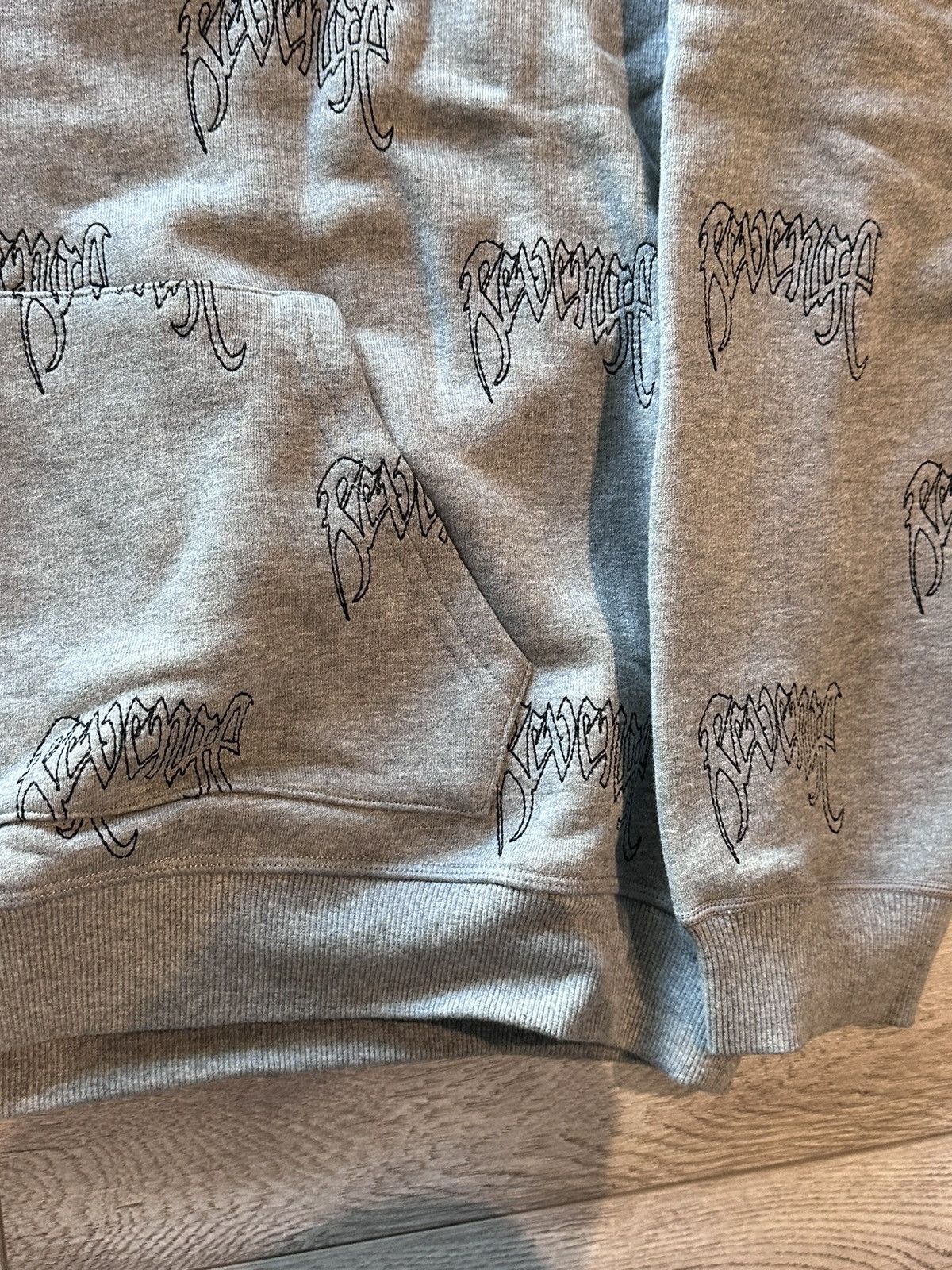 Revenge Revenge Embroidery Logo Print Hoodie | Grailed