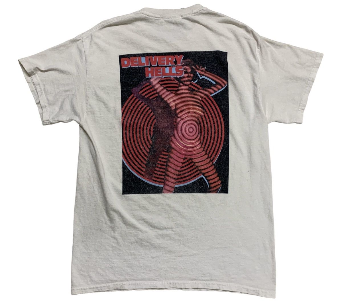 Beauty Beast × Flagstuff × Japanese Brand Vintage Flagstuff “Hypnotic” Delivery Hells T Shirt ...