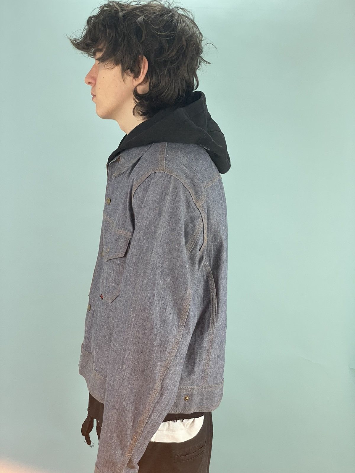 Denim Jacket × Vintage *VERY RARE* Red snap 70:s Rider denim jacket ...