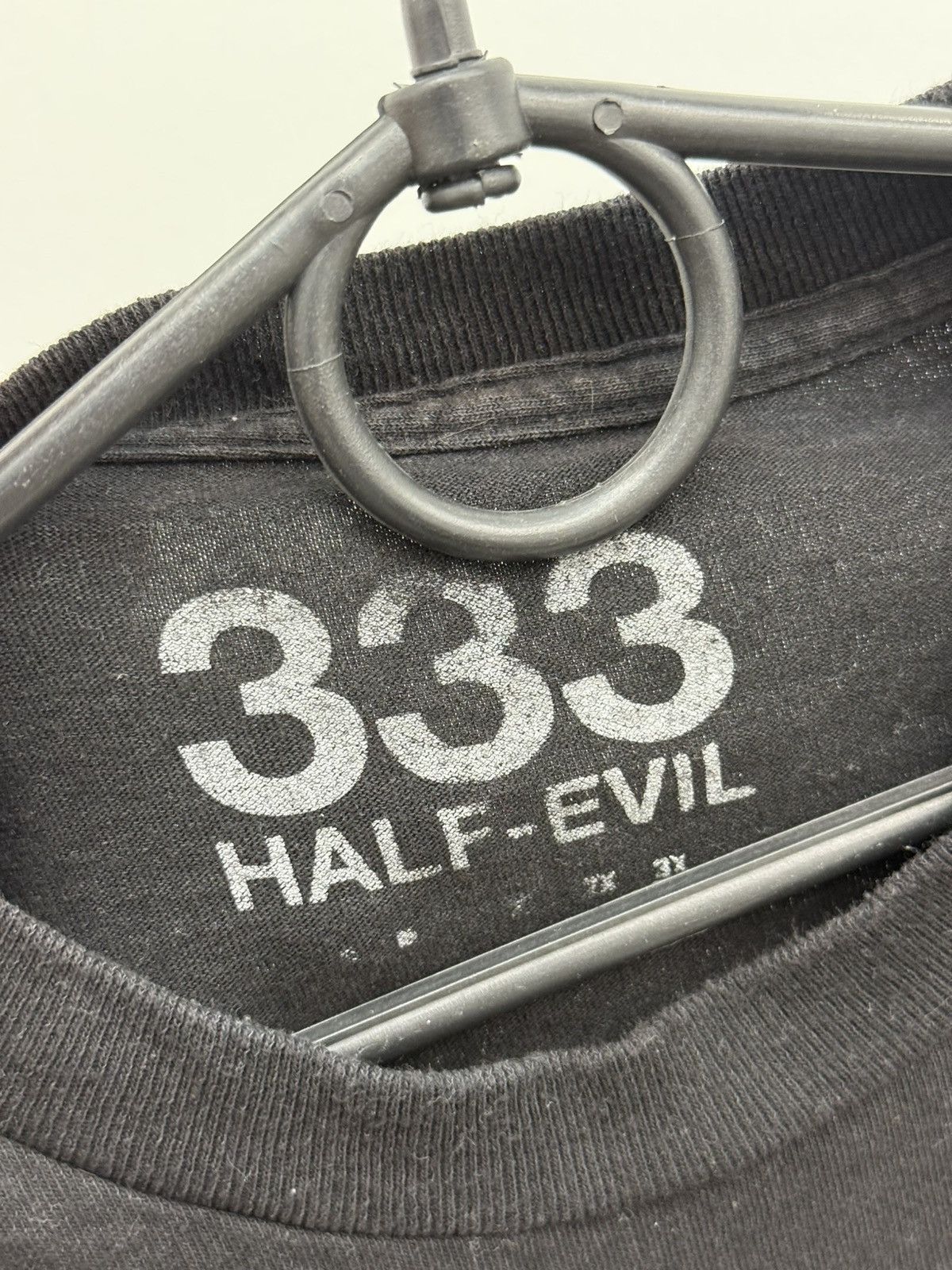 Half Evil Half Evil 333 Gothic Skeleton Printed Tee T-shirt | Grailed