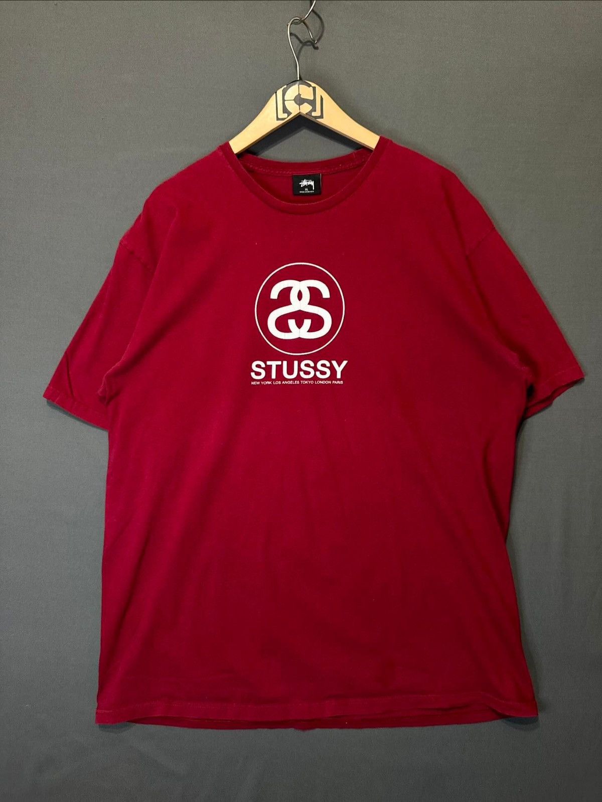 Stussy Red Stussy Tour T-Shirt | Grailed