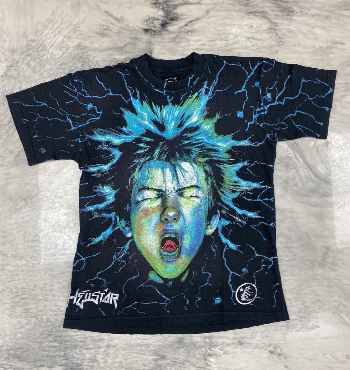 HELLSTAR New Hellstar electric Kid tee black small 100% authentic | Grailed
