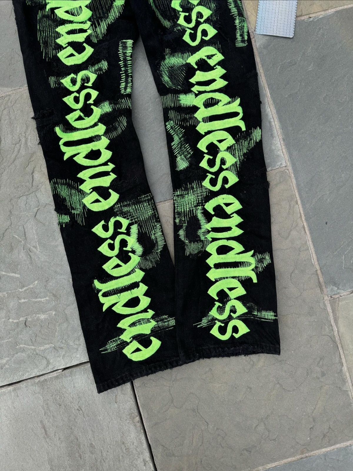 Endless × Vlone Endless Denim Black / Green | Grailed Endless × Vlone Endless Denim Black / Green | Grailed
