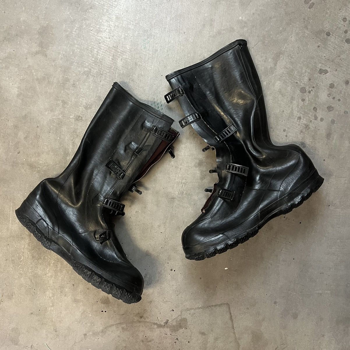 Military × Vintage Vintage US Surplus Strap OVERSHOES Boots | Grailed