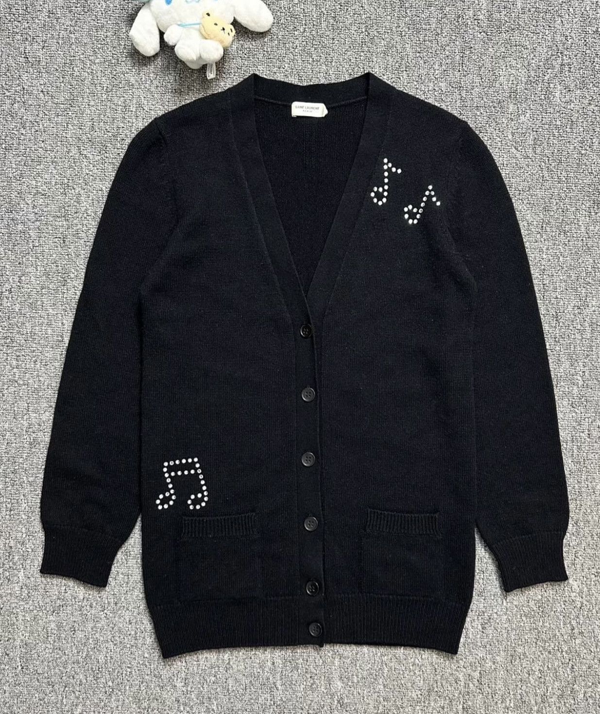 Saint Laurent Paris SLP 2016 Music note cardigan | Grailed