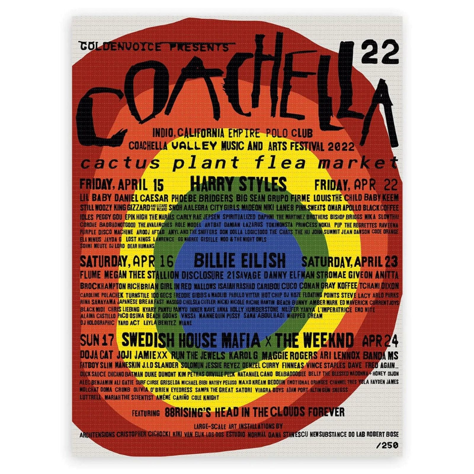 Cactus Plant Flea Market × Coachella CPFM x Coachella 2022 1/250 Poster ...