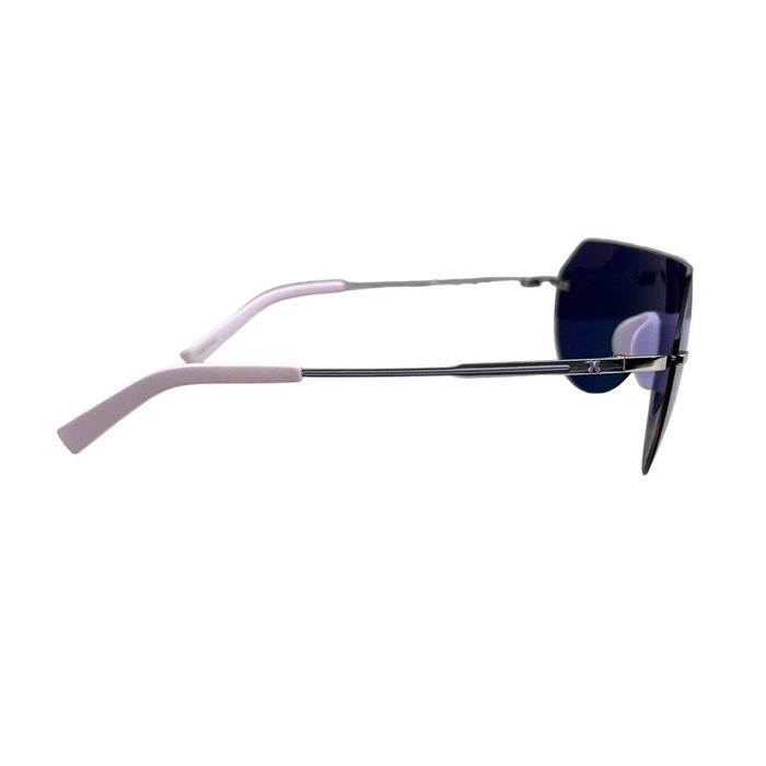 Hurley Hurley Angled Iconic Shield Sunglasses Rimless Lilac Silver ...