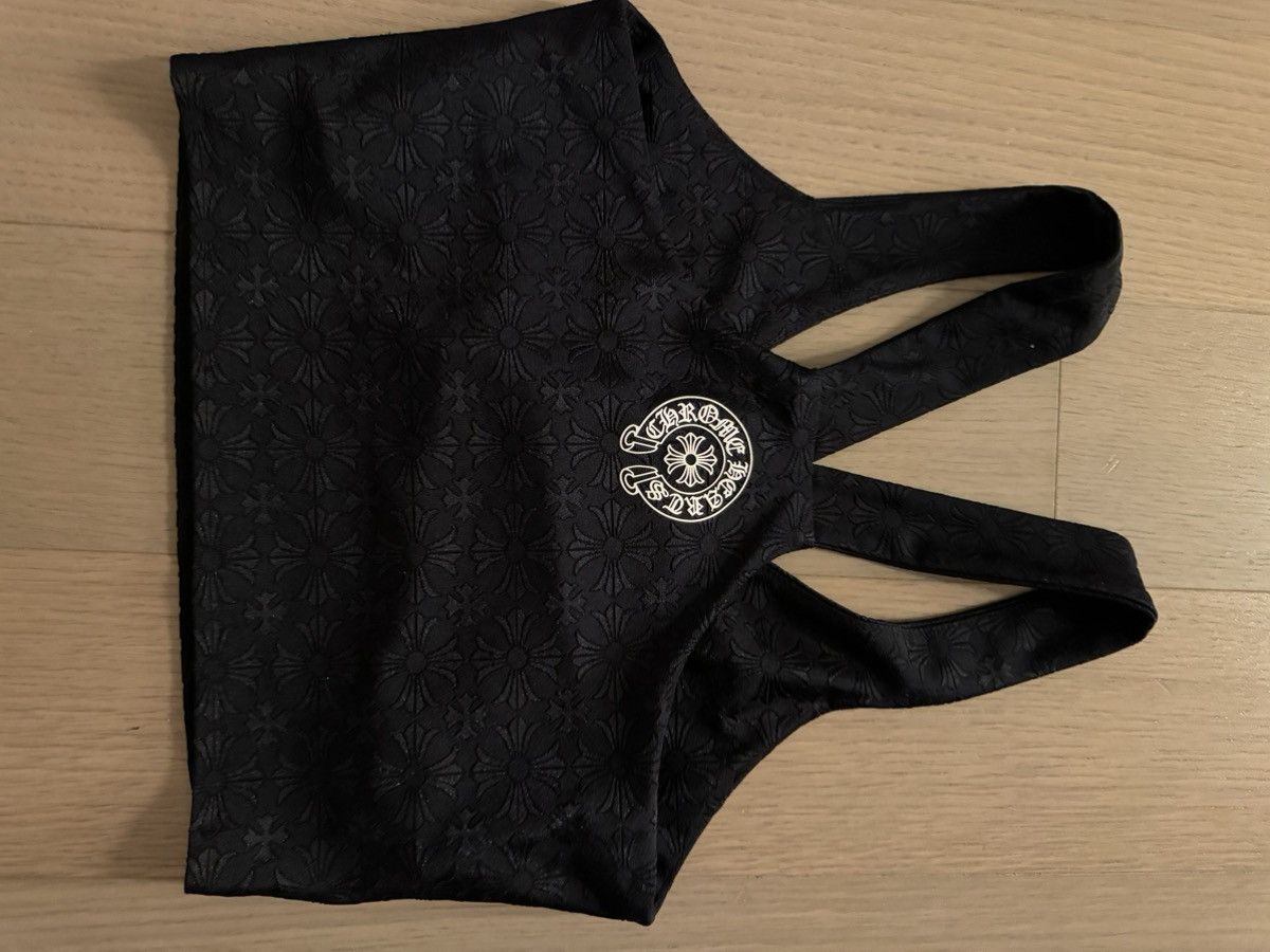 Chrome Hearts chrome hearts monogram logo sports bra | Grailed