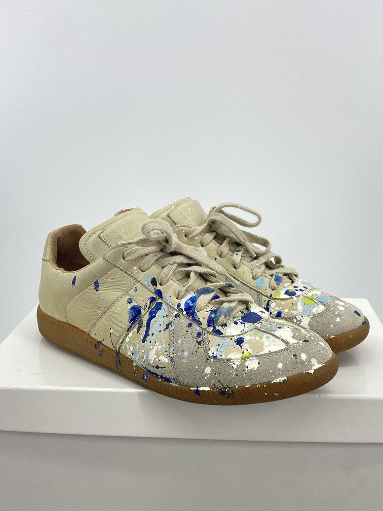 Maison Margiela GAT Paint Splatter Low | Grailed