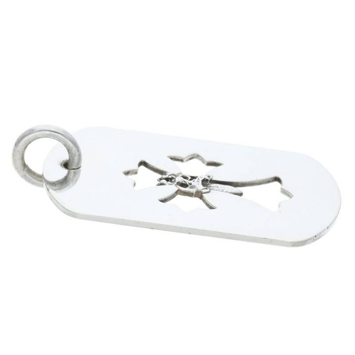 Chrome Hearts Chrome Hearts Cross Cutout Dagger Dog Tag | Grailed