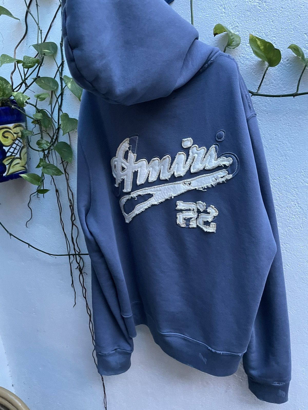 Amiri Blue Amiri 22 Hoodie | Grailed