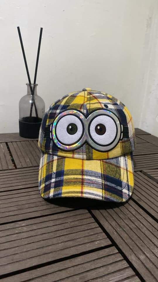 Universal Studios Kevin The Minion Checked Baseball Cap | Grailed