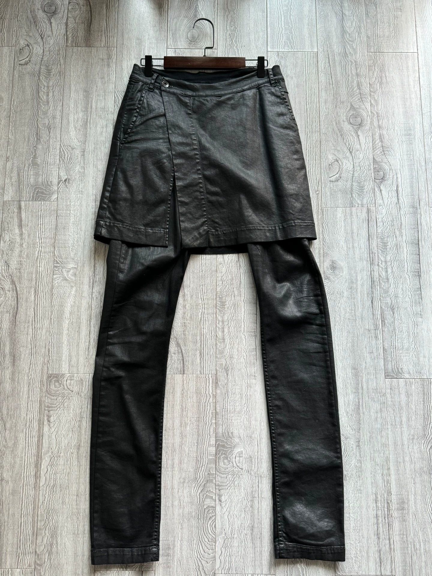Rick Owens RICK OWENSDRKSHDW brushed wax denim skirt p -DMC | Grailed
