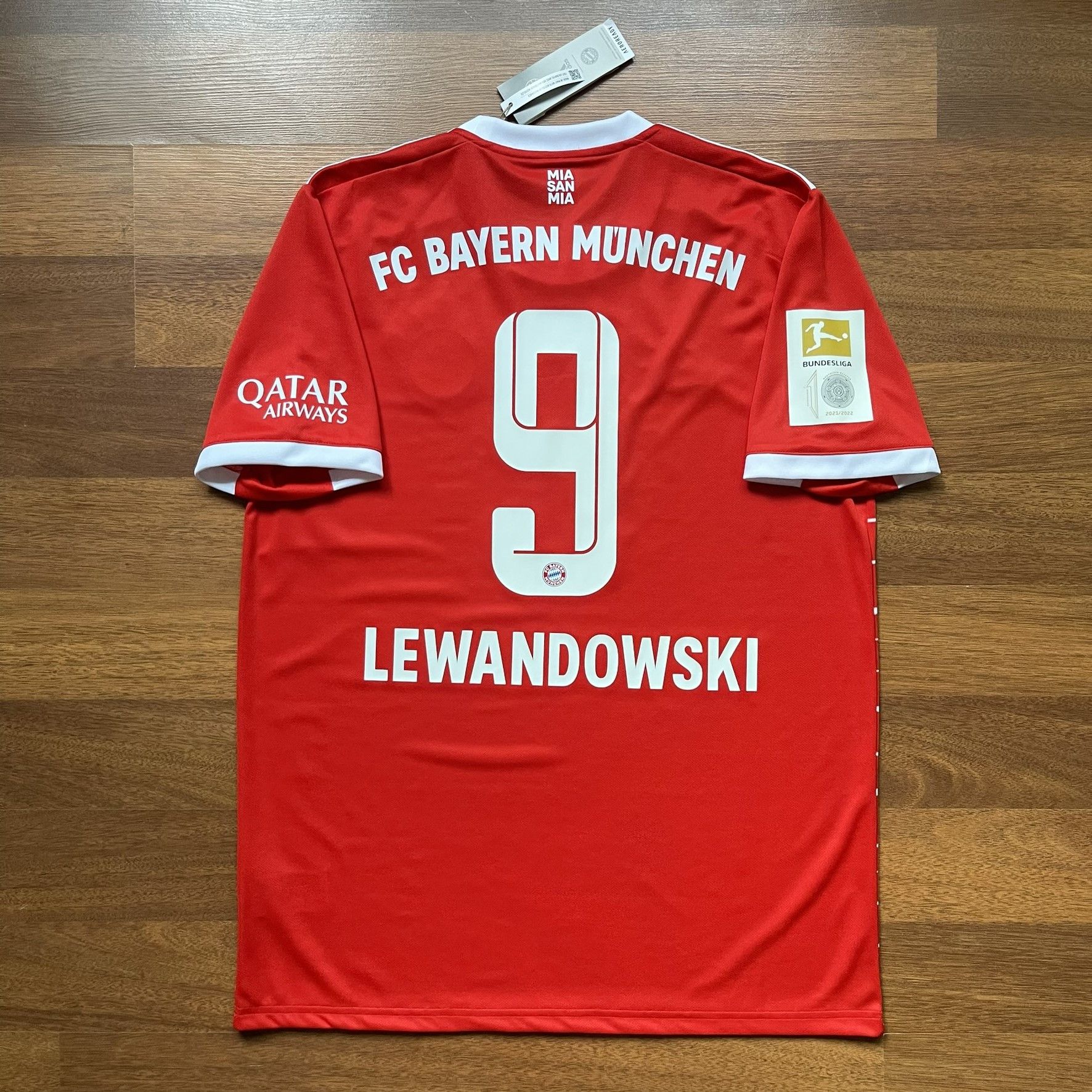 Adidas × Vintage BAYERN ADIDAS 2022/2023 FOOTBALL HOME JERSEY #9 ...