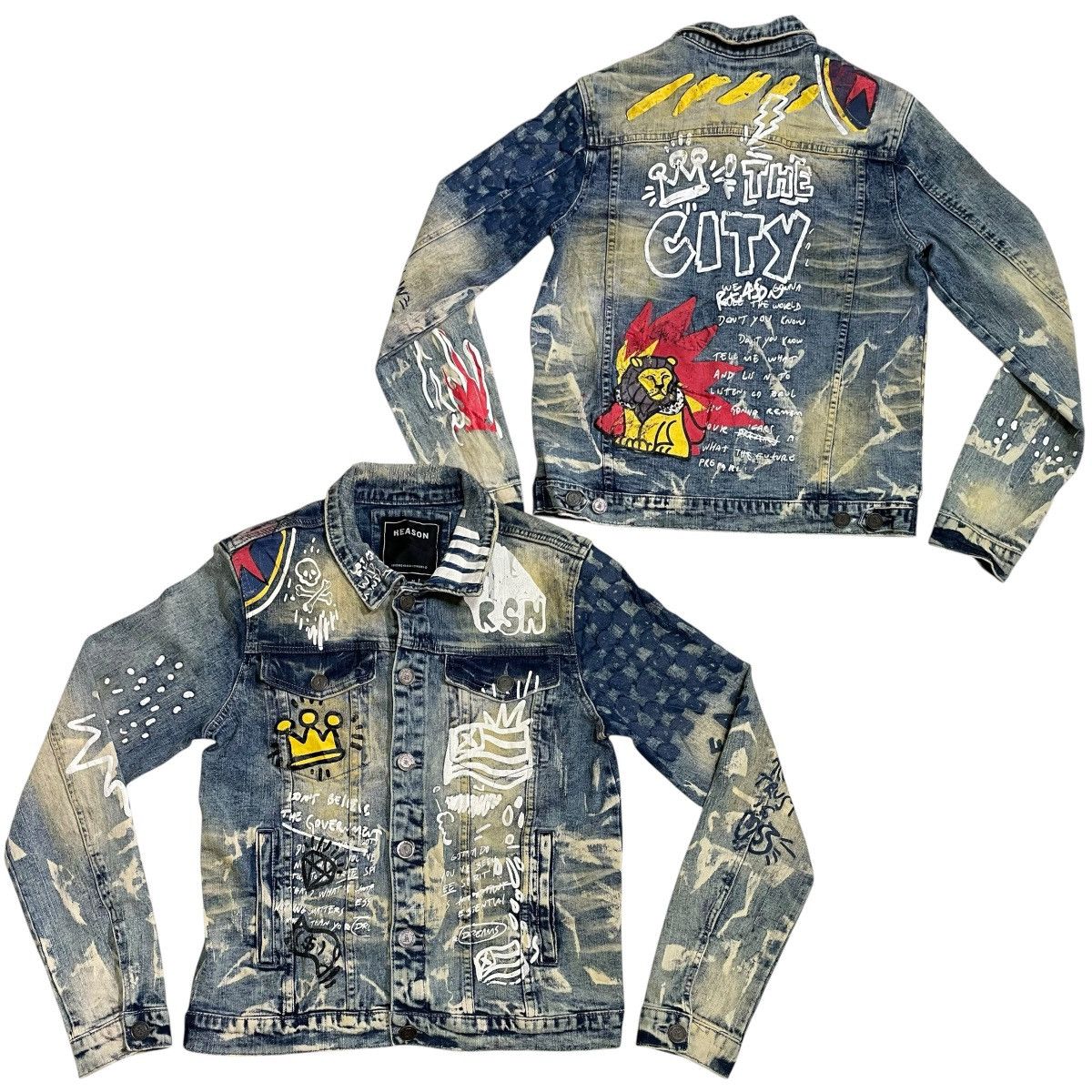 Affliction × Reason × Streetwear REASON Art Poem Skull Grunge Punk ...
