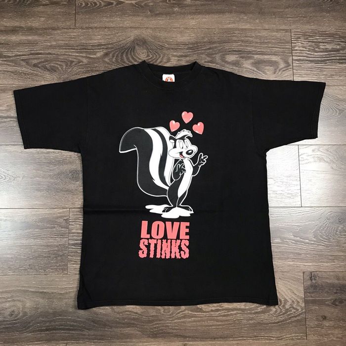 Gildan Warner Bros. Looney Pepè Le Pew Love Stinks Shirt | Grailed