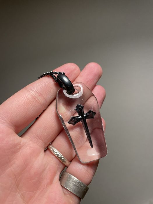 Number (N)ine NUMBER NINE 05ss ARCHIVE ACRYLIC NECKLACE SILVER 925 ...