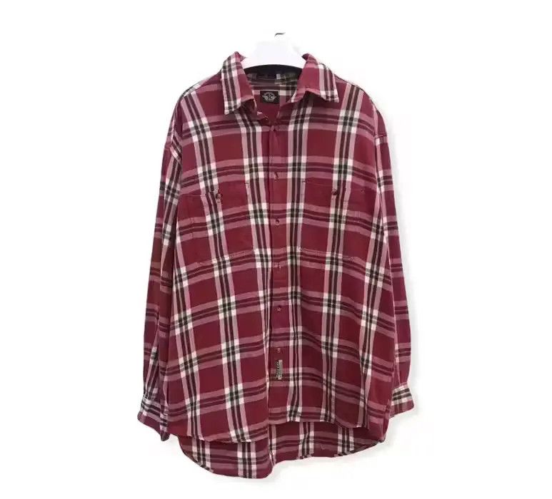 Dockers × Flannel Vintage Dockers Plaid Tartan Flannel Shirt | Grailed