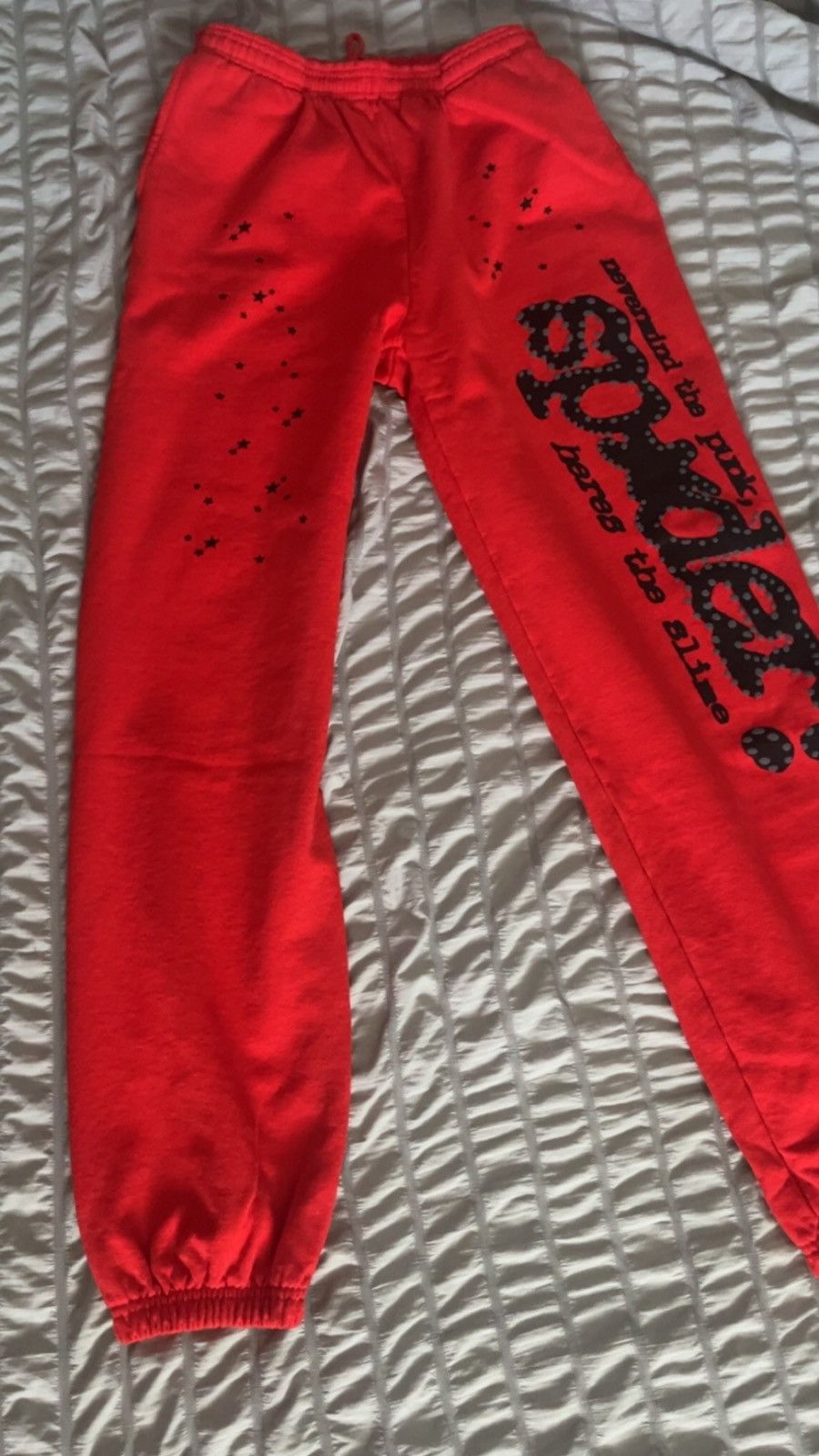 Spider Worldwide red sp5der sweatpants (Medium) | Grailed