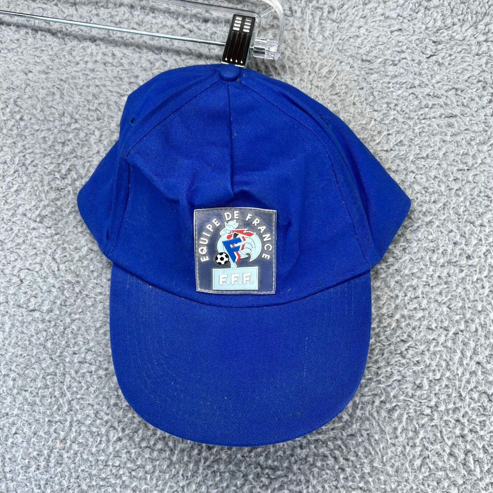 Vintage Vintage Equipe De France Hat Blue Adjustable Soccer Futbol ...