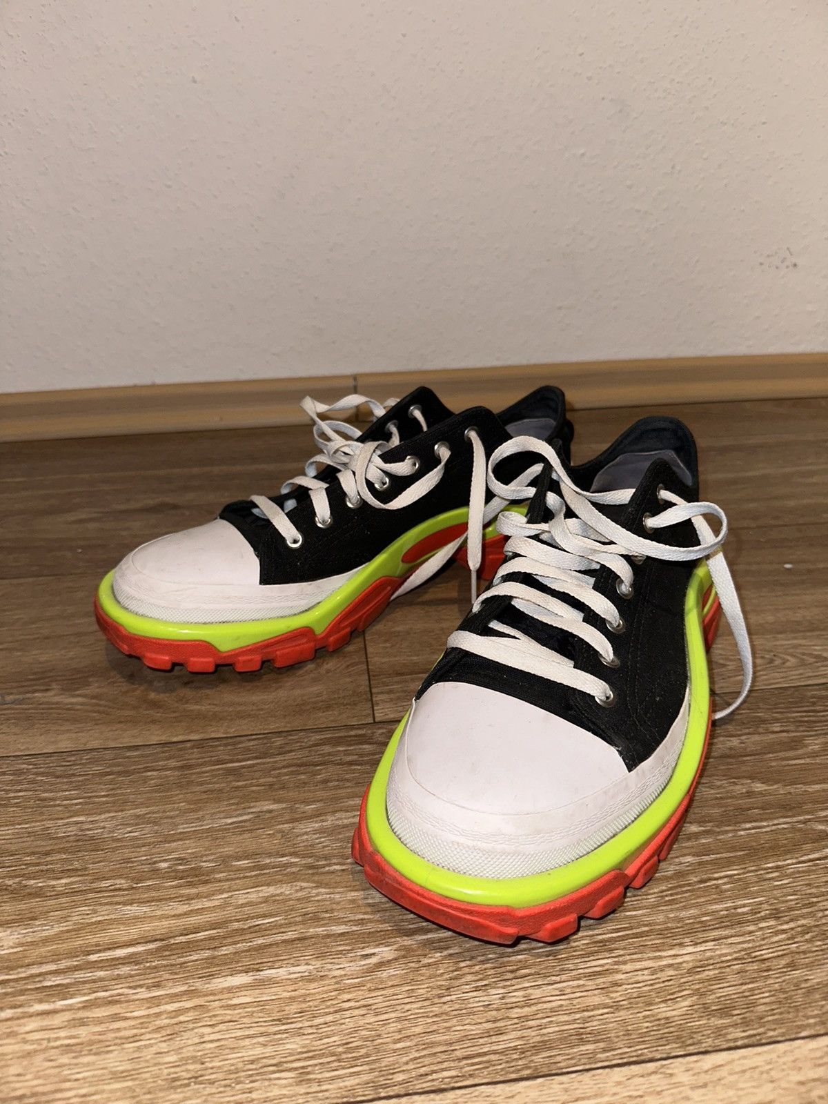 Raf Simons Raf Simons Detroit Runners multi black-white sneakers | Grailed