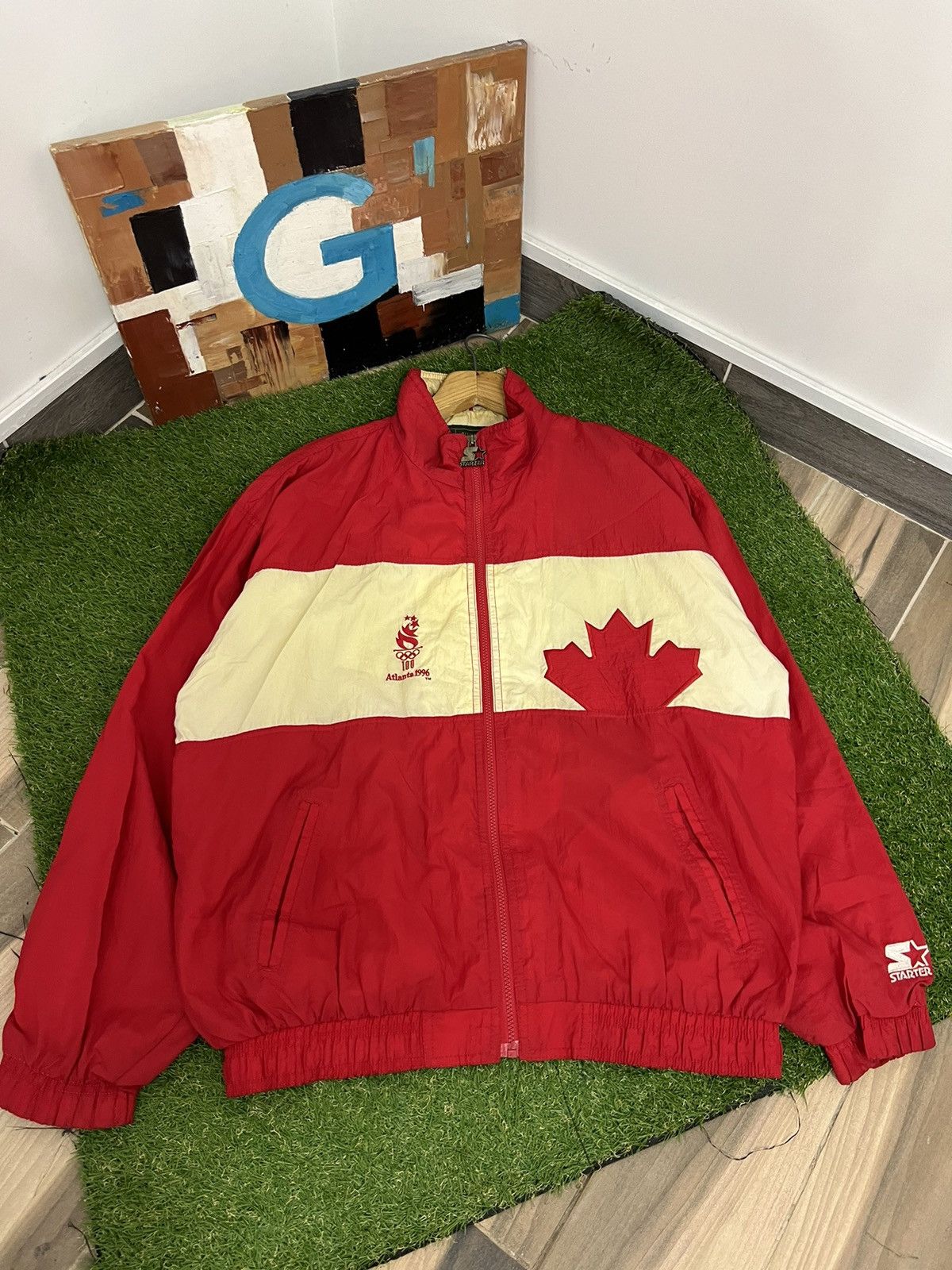 Coca Cola × Starter × Vintage 1996 Atlanta Olympics Team Canada Starter ...