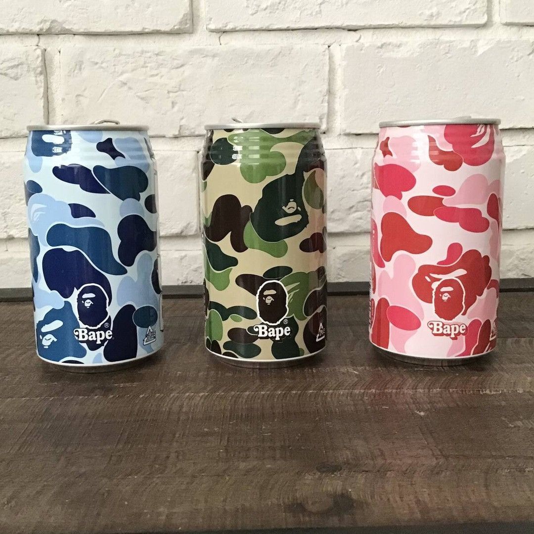 Bape × Nigo × Pepsi BAPE × Pepsi Cola can set a bathing ape ABC camo ...