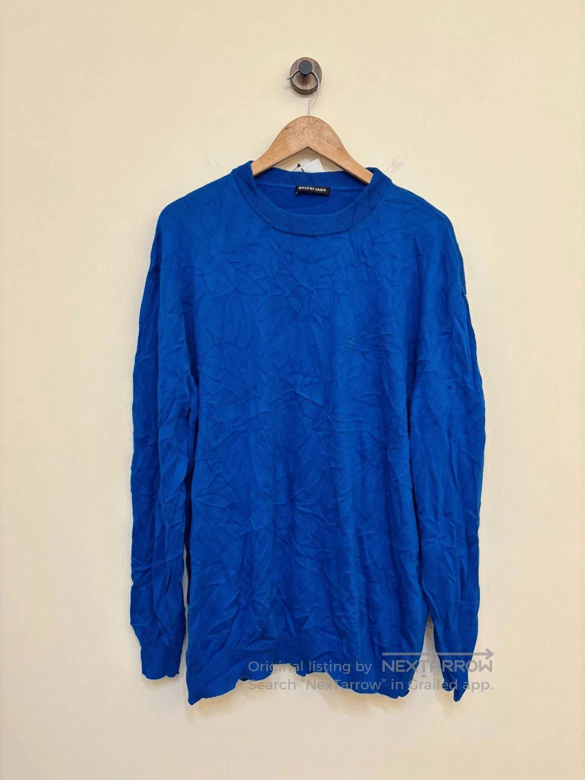 Balenciaga Balenciaga Oversized Winkled Design Knitwear Sweater. | Grailed
