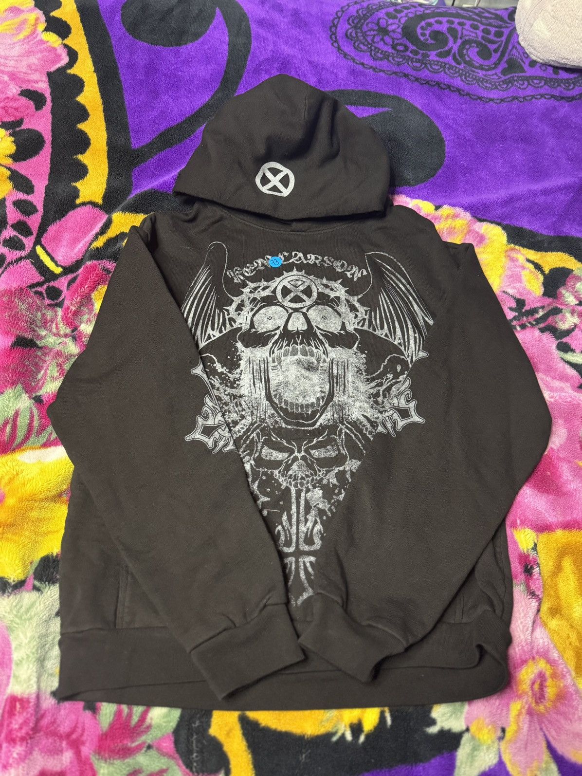 Actual Hate × Ken Carson × Playboi Carti KEN CARSON XSIDEDOWN HOODIE ...